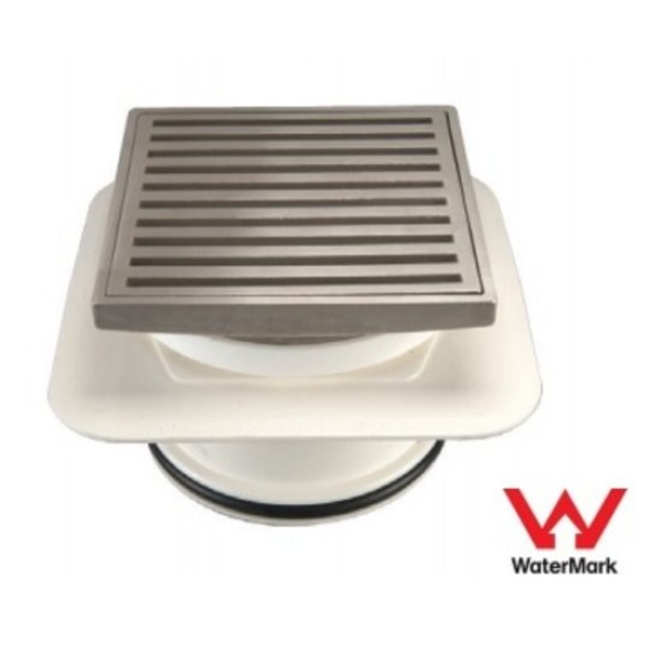 Bermuda Mega Square Tile Insert Floor Waste 50mm - Bathrooms On A Budget