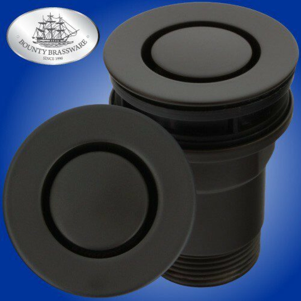 Basin Pop Down Waste 32-40mm Matte Black | Bathrooms on a Budget