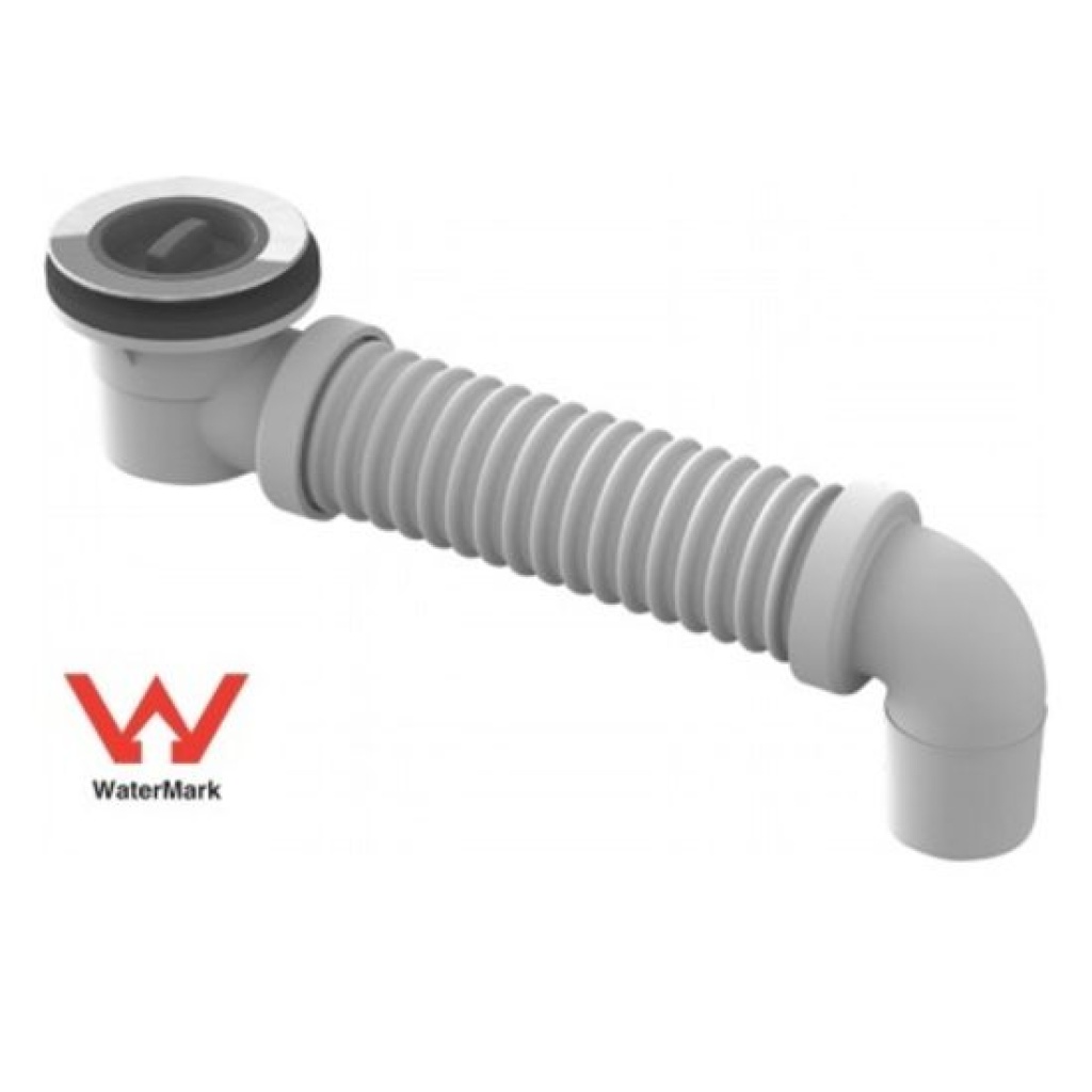 40mm Pop Down Bath Waste Chrome With Connector | Bathrooms on a Budget