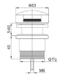 Nero Pop Up Basin Waste 32-40 Brushed Nickel | Bathrooms on a Budget