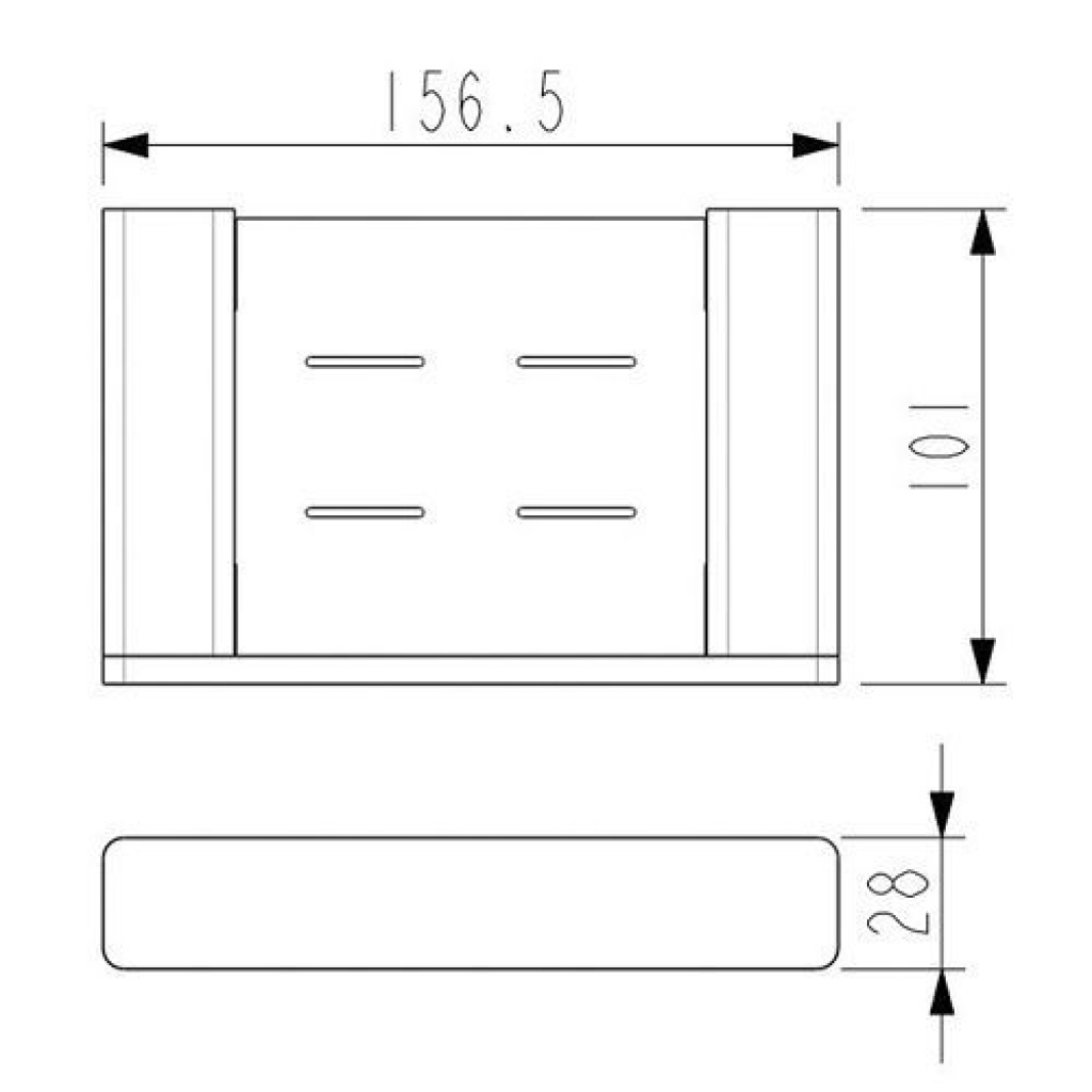 Kasten Soap Basket Chrome