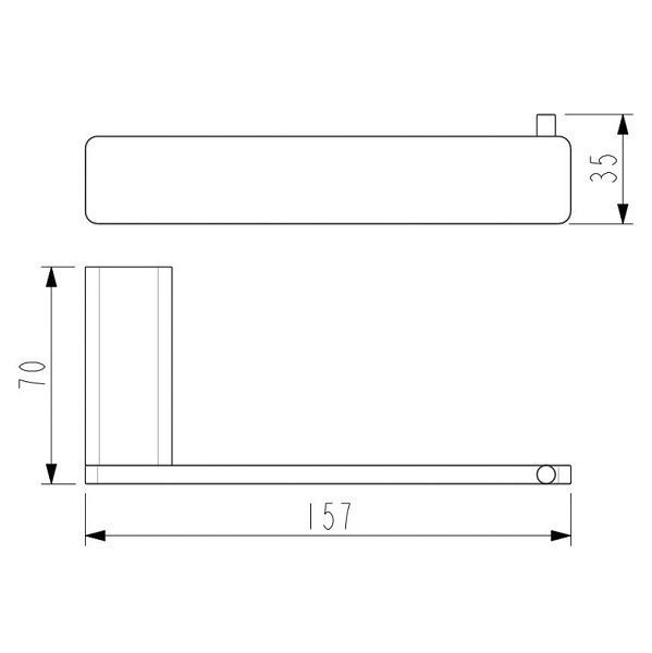 Kasten Toilet Roll Holder Chrome | Bathrooms on a Budget