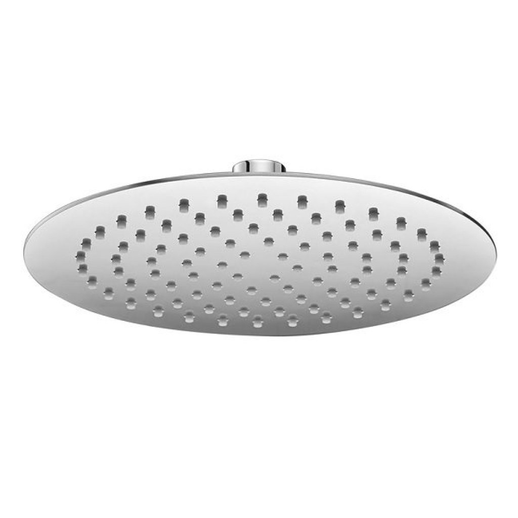 Rund Round Shower Head 250mm Stainless Steel - Bathrooms On A Budget