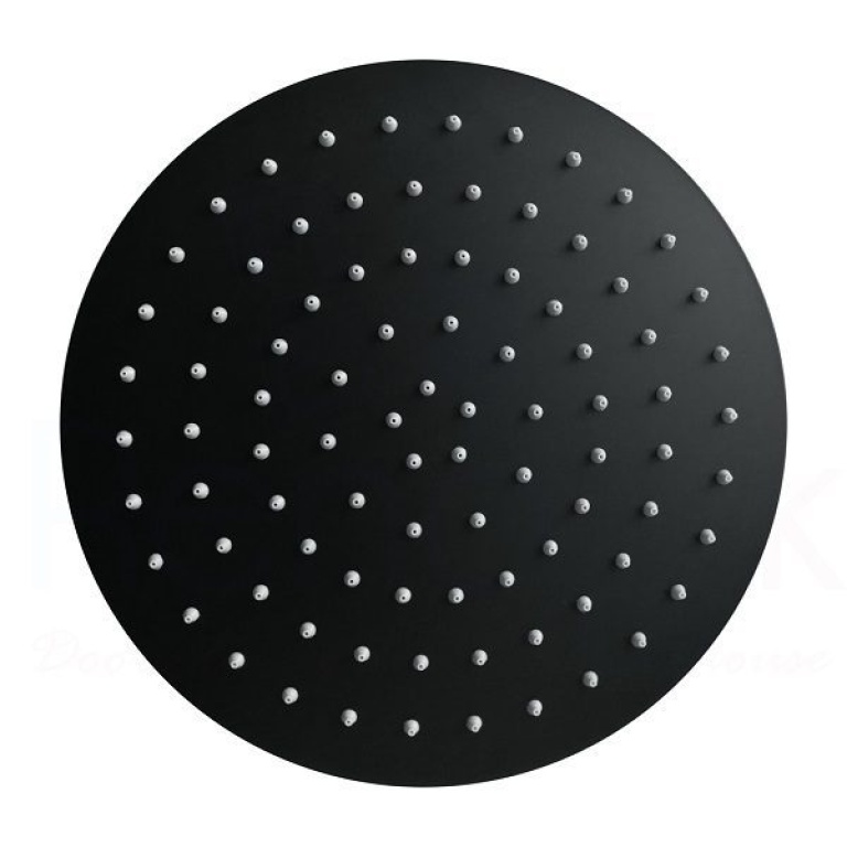 Rund Round Shower Head 300mm Matte Black