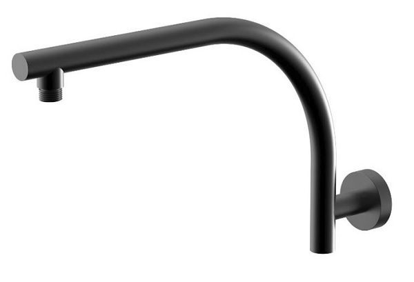 Rund Round Curve Shower Arm Matte Black