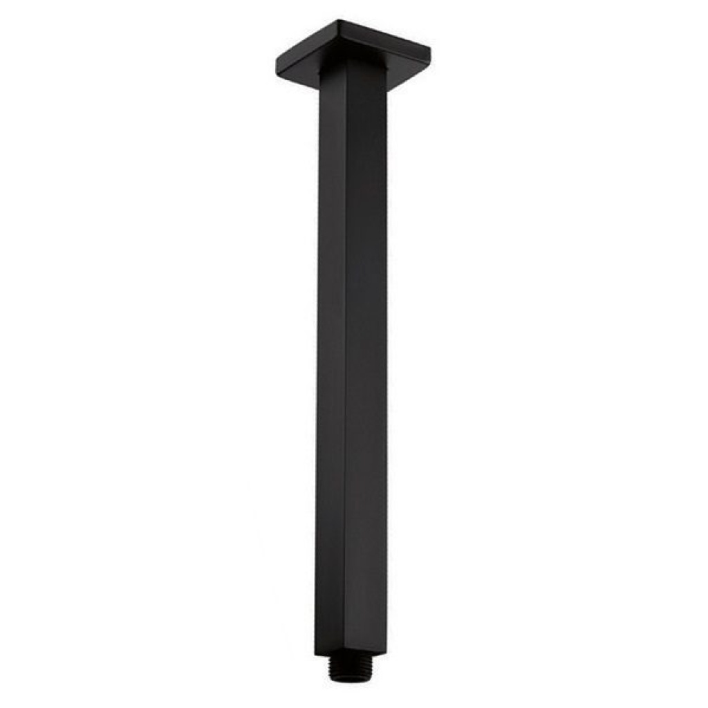 Eckig Square Shower Ceiling Arm 300mm Matte Black - Bathrooms On A Budget