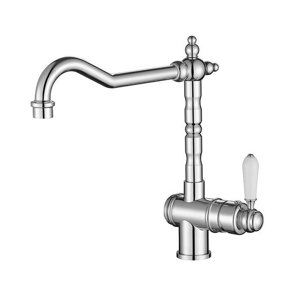Bordeaux High Kitchen Mixer Chrome - Bathrooms On A Budget