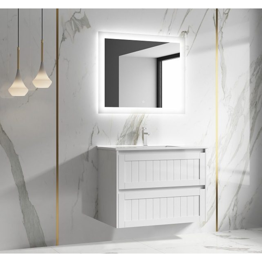 Heritage PVC 900 Vanity Finger Pull Wall Hung | Bathrooms on a Budget