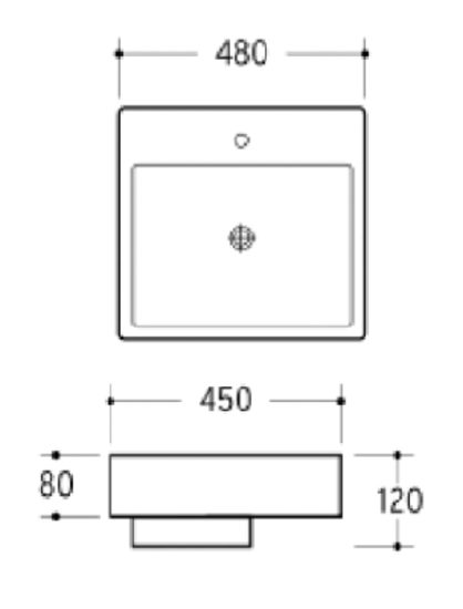 Art Semi Insert Basin Gloss White | Bathrooms on a Budget