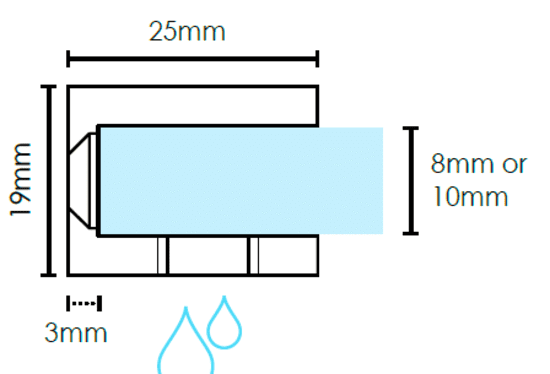 Purity Wall Bracket Square Gunmetal - Bathrooms On A Budget