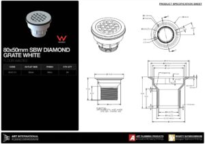 Plastic Shower Base Waste White | Bathrooms on a Budget