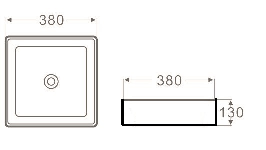 Artis Ultra Slim Square Above Counter Basin | Bathrooms on a Budget
