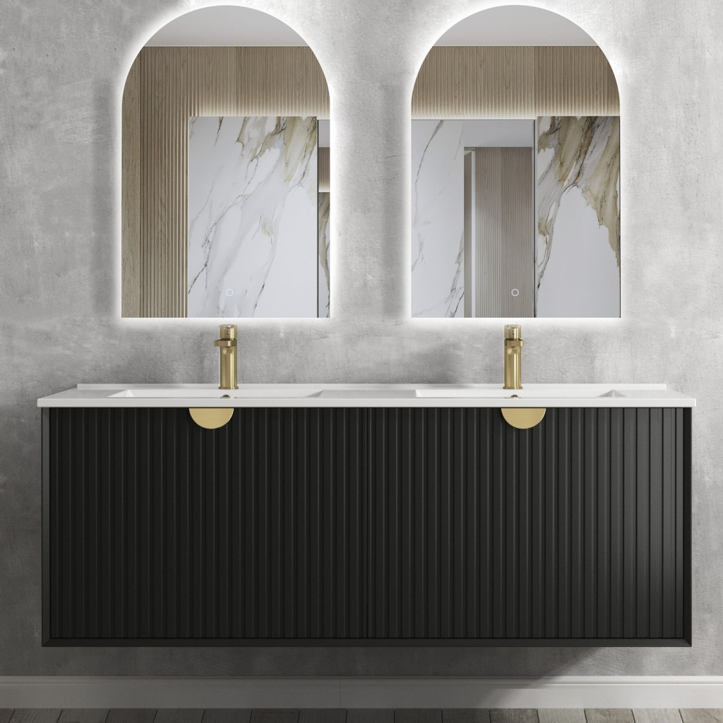 Heritage PVC 900 Vanity Finger Pull Wall Hung | Bathrooms on a Budget