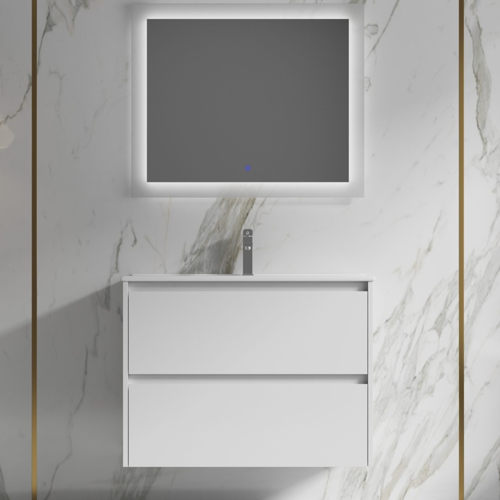 Heritage PVC 900 Vanity Finger Pull Wall Hung | Bathrooms on a Budget