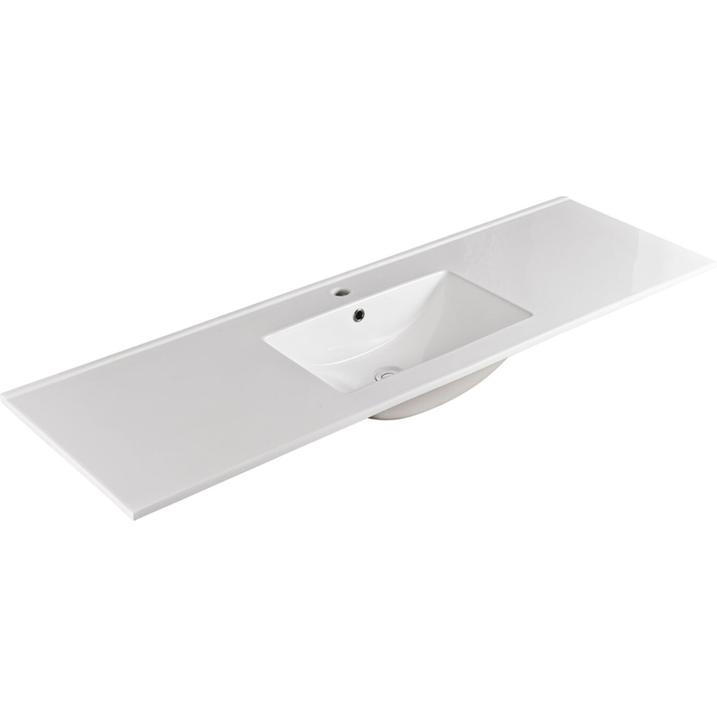 Ceramic Vanity Top White 1500mm (01) | Bathrooms on a Budget