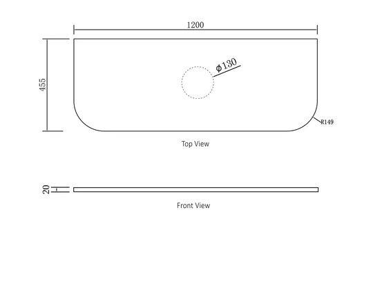 Bondi Satin White Fluted Curve Vanity 1200 | Bathrooms on a Budget