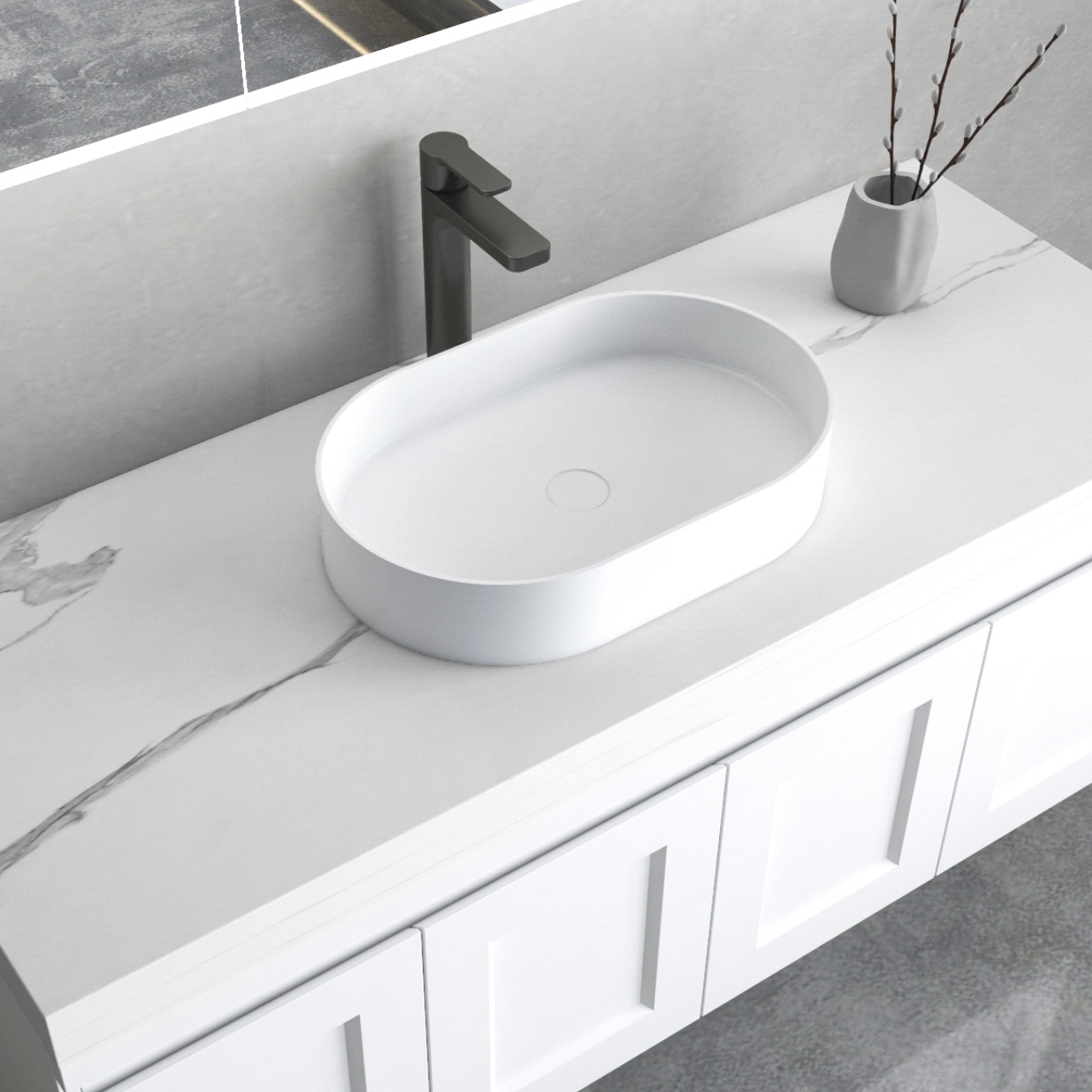 Noosa Solid Surface Basin | Bathrooms on a Budget