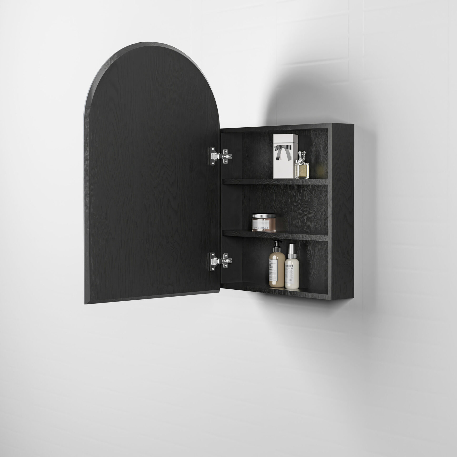 Archie Shaving Cabinet Black Oak | Bathrooms on a Budget