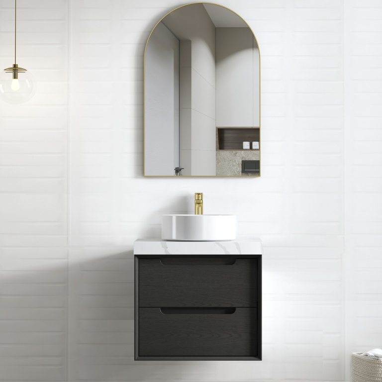Archie Shaving Cabinet Black Oak | Bathrooms on a Budget