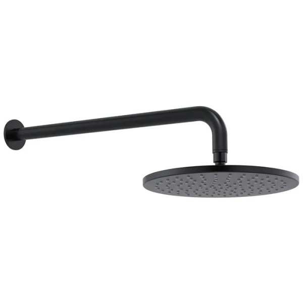Cosmic Horizontal Wall Shower 450 Matte Black - Bathrooms On A Budget
