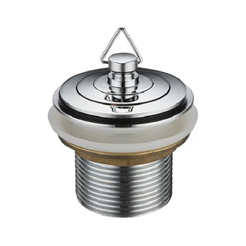 Bath Plug and Waste 40mm Non Overflow Chrome | Bathrooms on a Budget