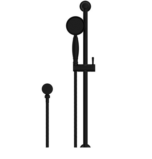 ADP Eternal Hand Shower On Rail Matte Black - Bathrooms On A Budget
