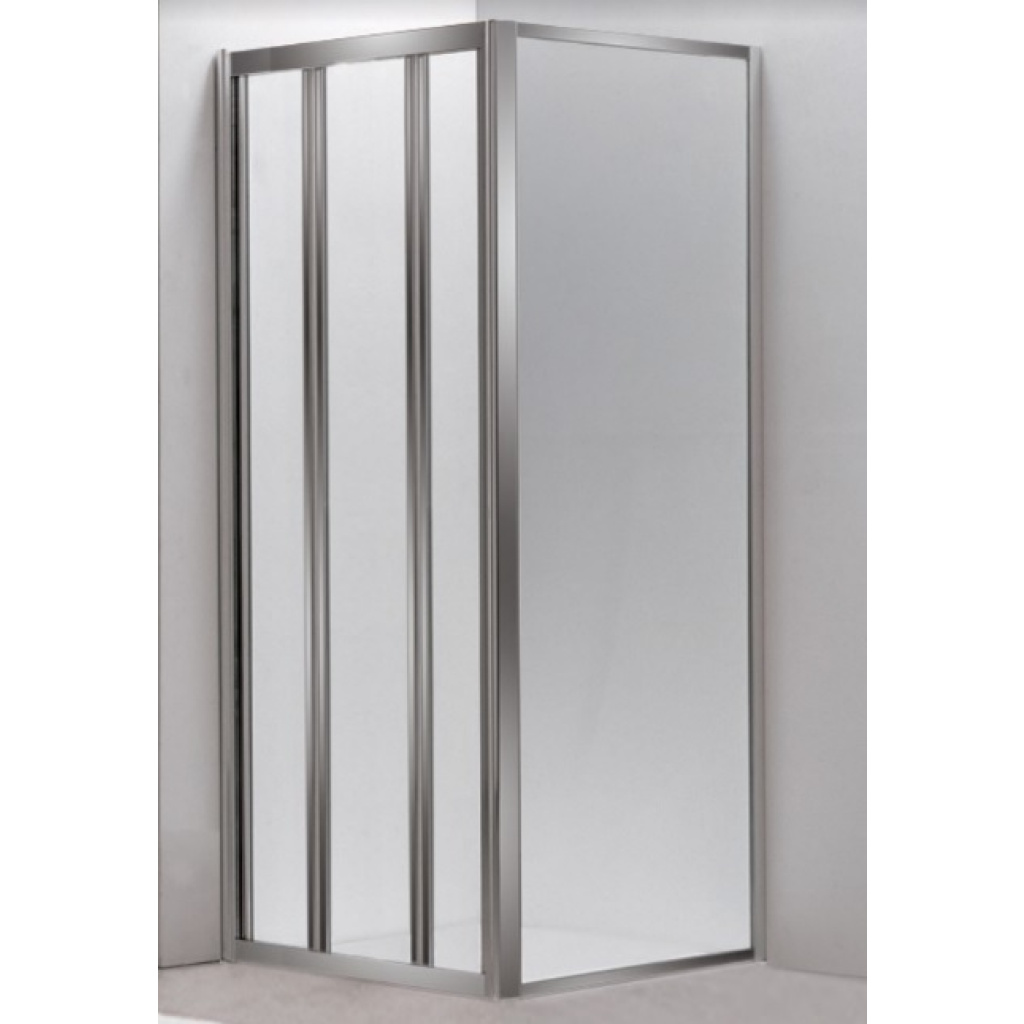 Framed Shower 3 Panel Sliding 850 x 850 | Bathrooms on a Budget