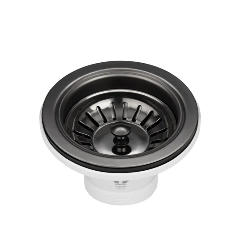 Sink Basket Waste Gun Metal | Bathrooms on a Budget