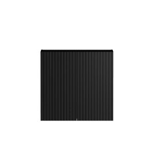 Marlo Fluted Black 630mm Wall Laundry Cabinet | Bathrooms on a Budget