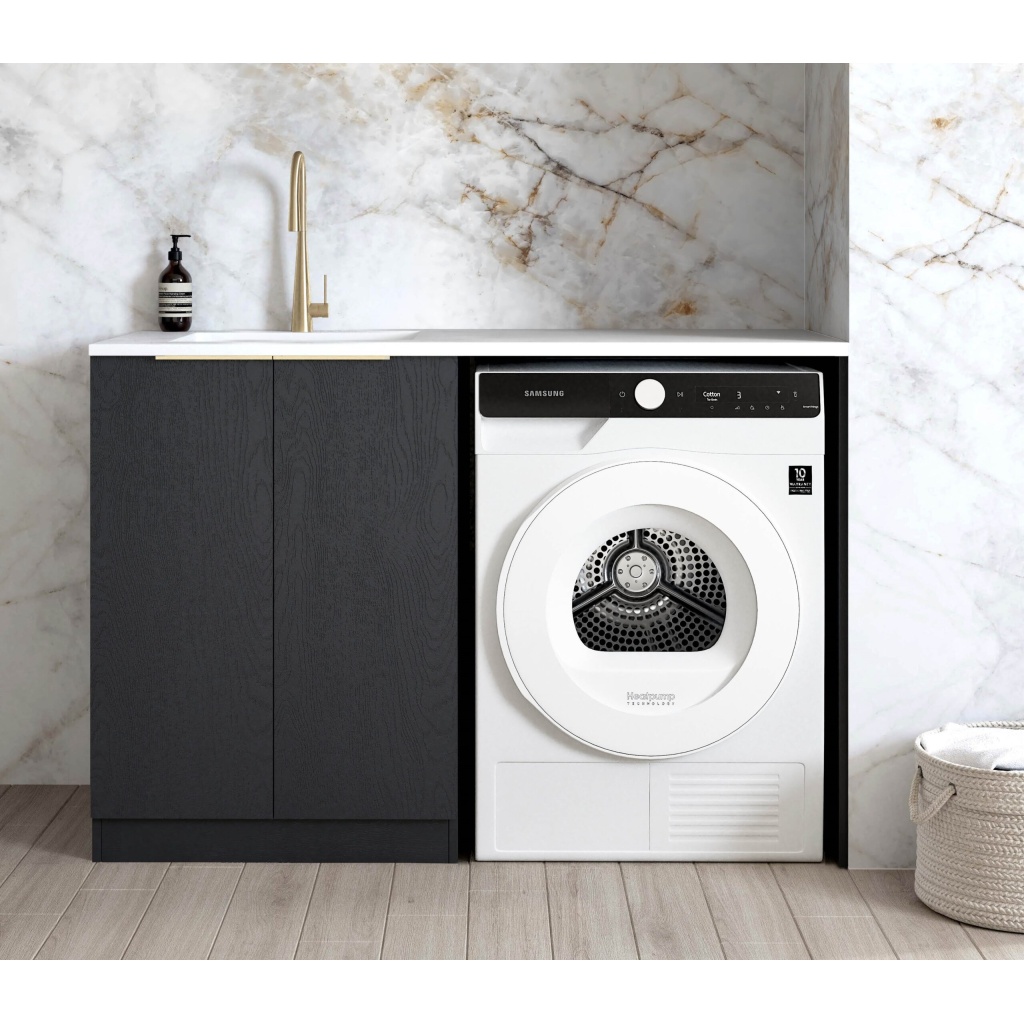 Byron Black Oak 1300mm Laundry | Bathrooms on a Budget