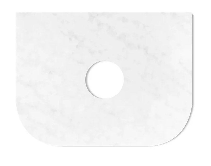 Bondi 600 Solid Surface Cloudy Carrara Stone Top | Bathrooms on a Budget