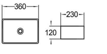 Ultra Slim Rectangular Above Counter Basin | Bathrooms on a Budget