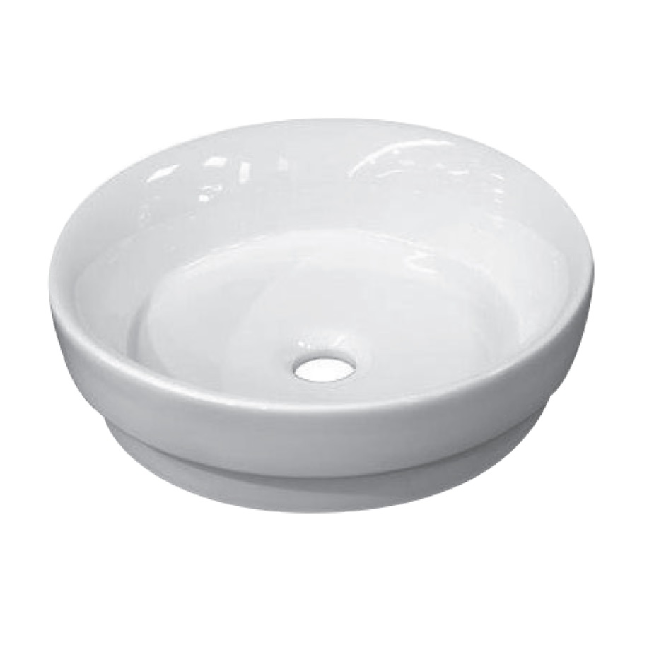 Thames Semi Insert Basin Gloss White | Bathrooms on a Budget