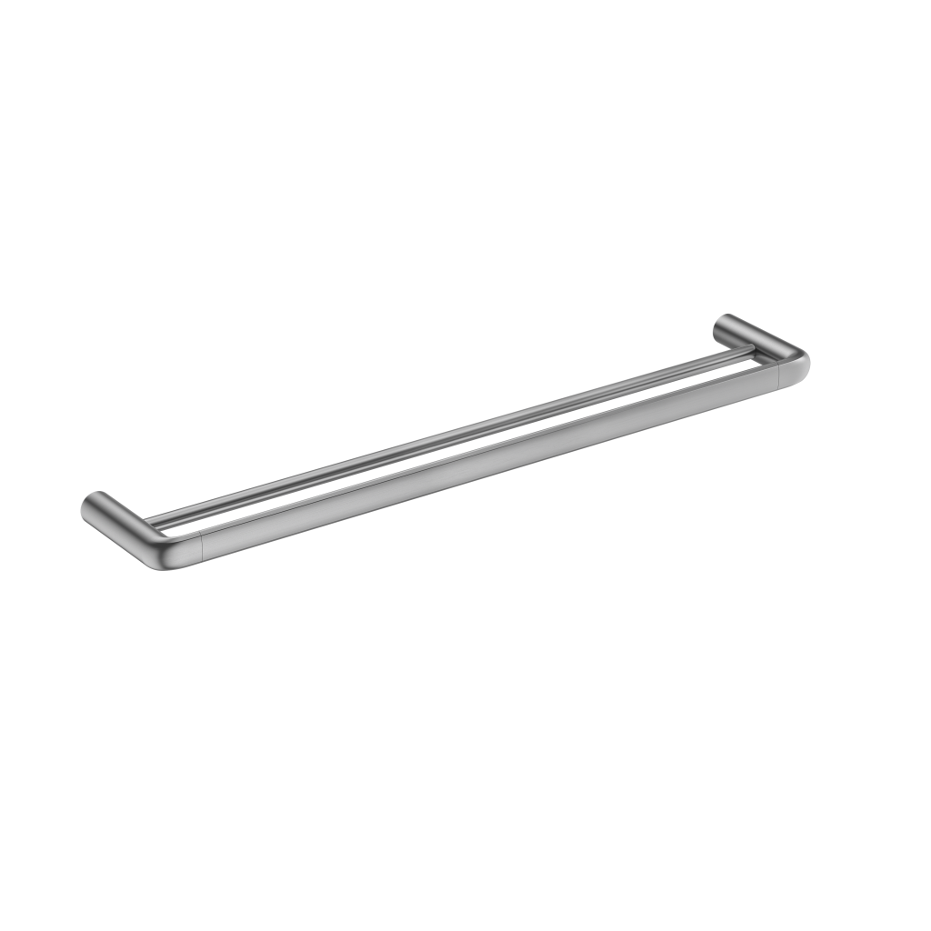Berlin Double Towel Rail 600mm Brushed Nickel