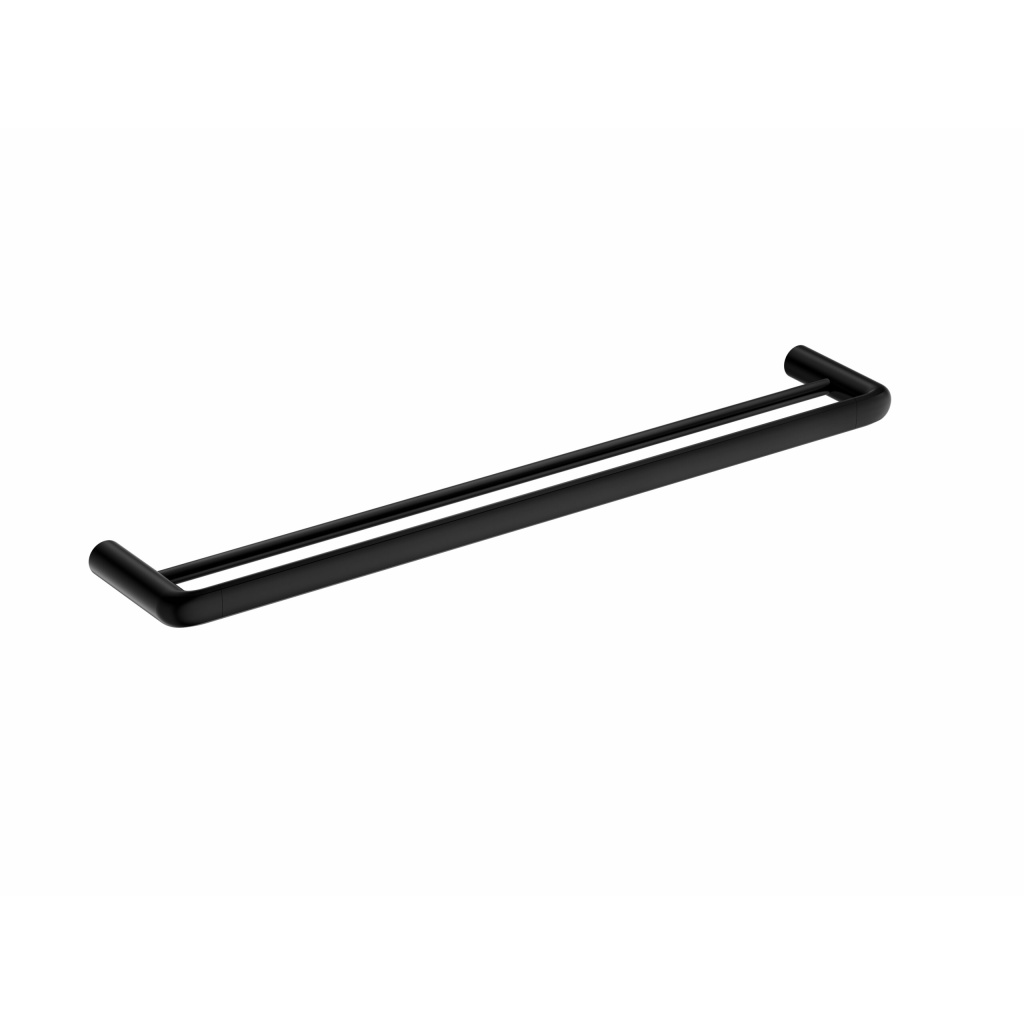 Berlin Double Towel Rail 600mm Matte Black
