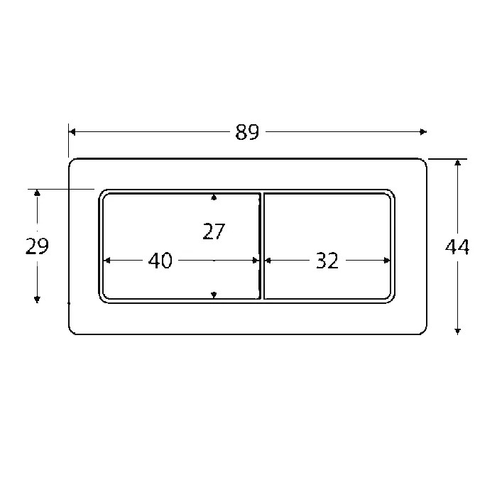 Square Toilet Cistern Flush Button Brushed Gold | Bathrooms on a Budget