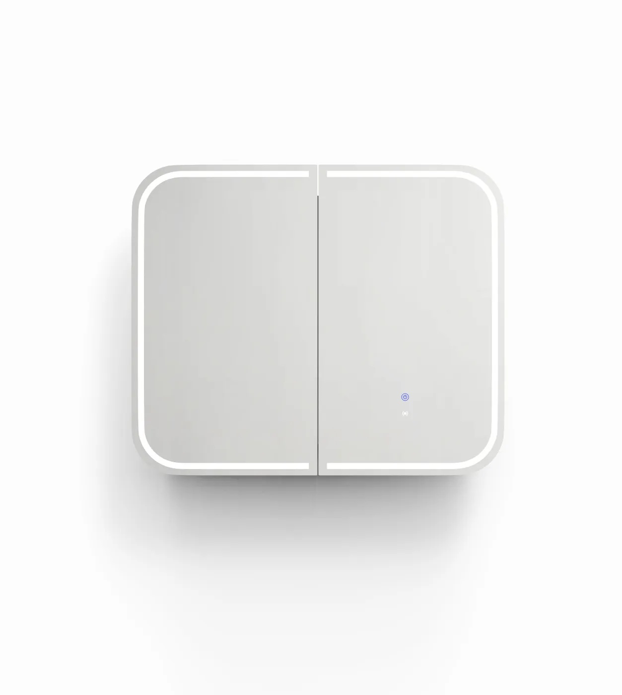 Newport Led Shaving Cabinet 900 x 750 Natural Oak Premium Edition ...