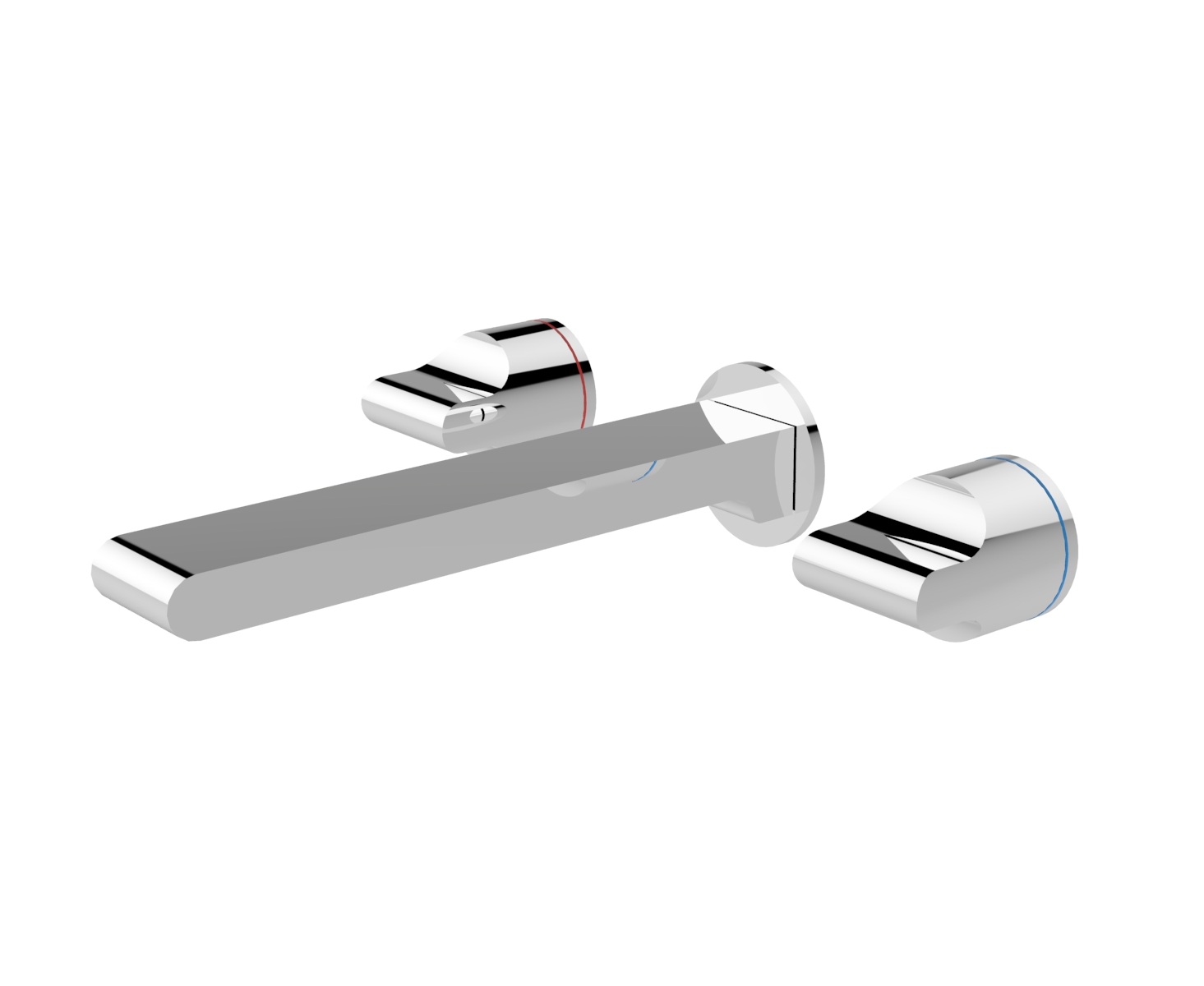 Pearl Wall Basin Set Chrome | Bathrooms on a Budget