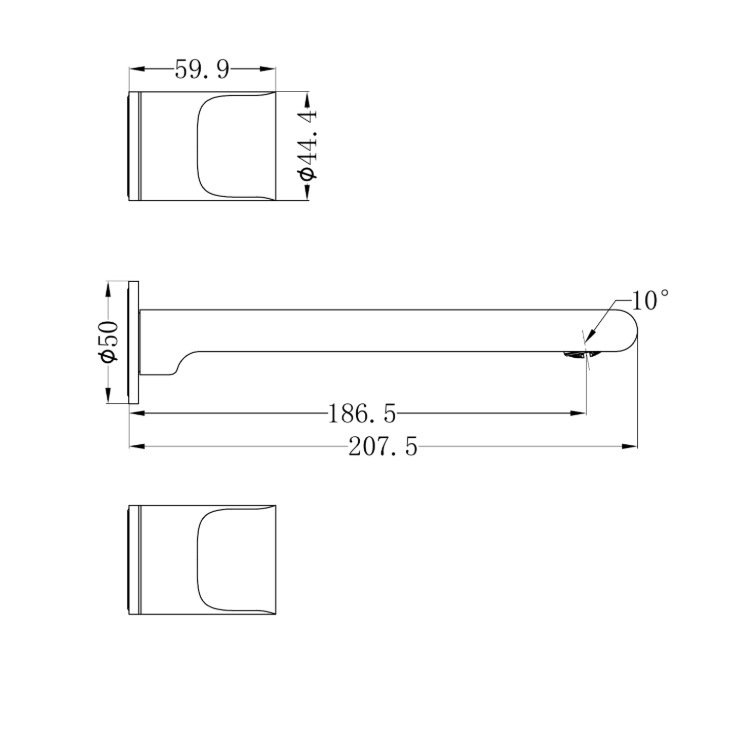 Pearl Wall Basin Set Chrome | Bathrooms on a Budget