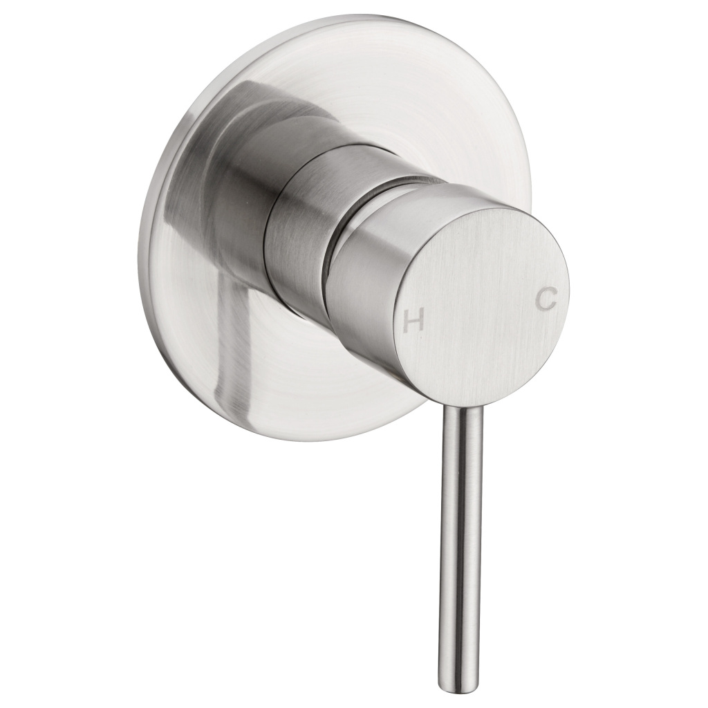 Dolce Wall Mixer Brushed Nickel | Bathrooms on a Budget