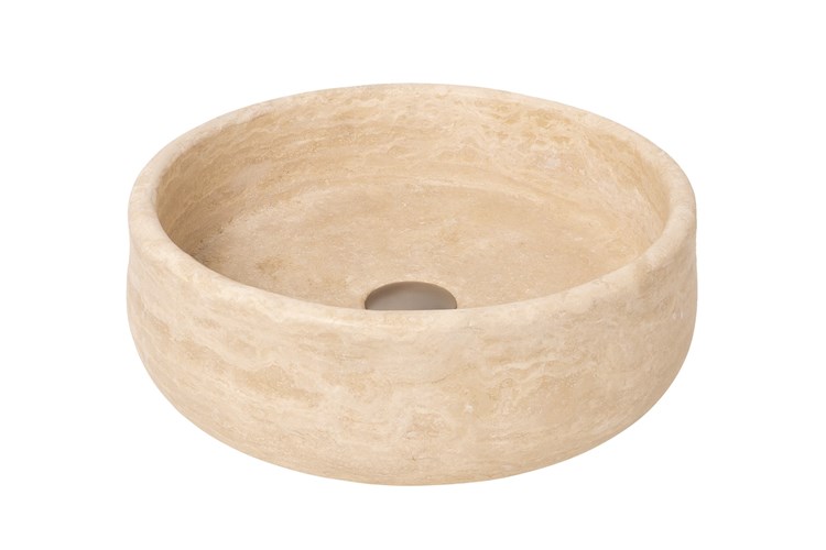 Ario Natural Stone Above Counter Basin Travertine | Bathrooms on a Budget